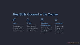 BENIFITS OF FULL STACK JAVA DEVELOPMENT COURSE | PPT