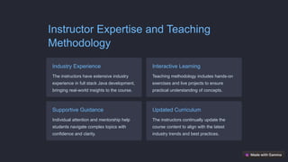 BENIFITS OF FULL STACK JAVA DEVELOPMENT COURSE | PPT