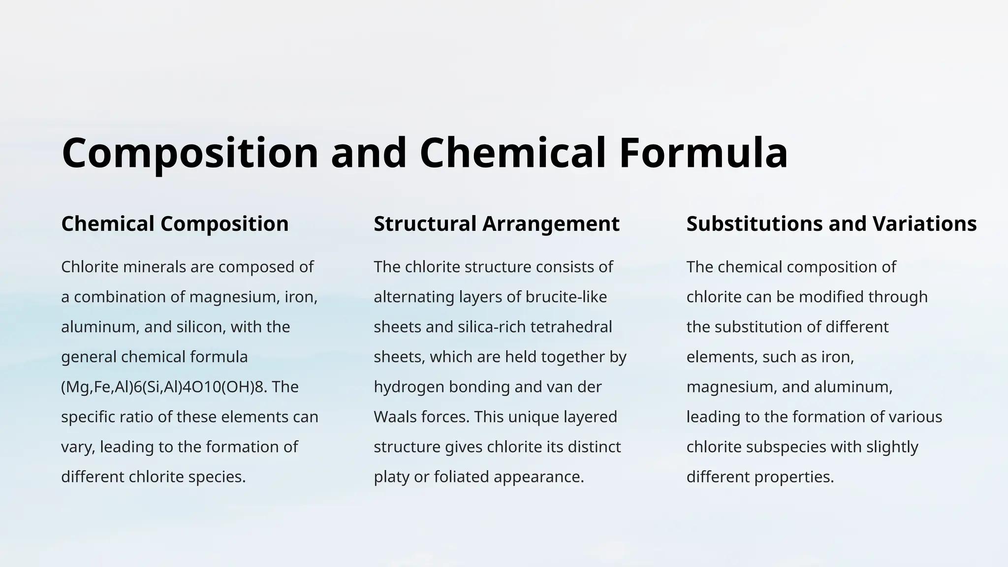 Chlorite group mineral in mineralogy.pptx