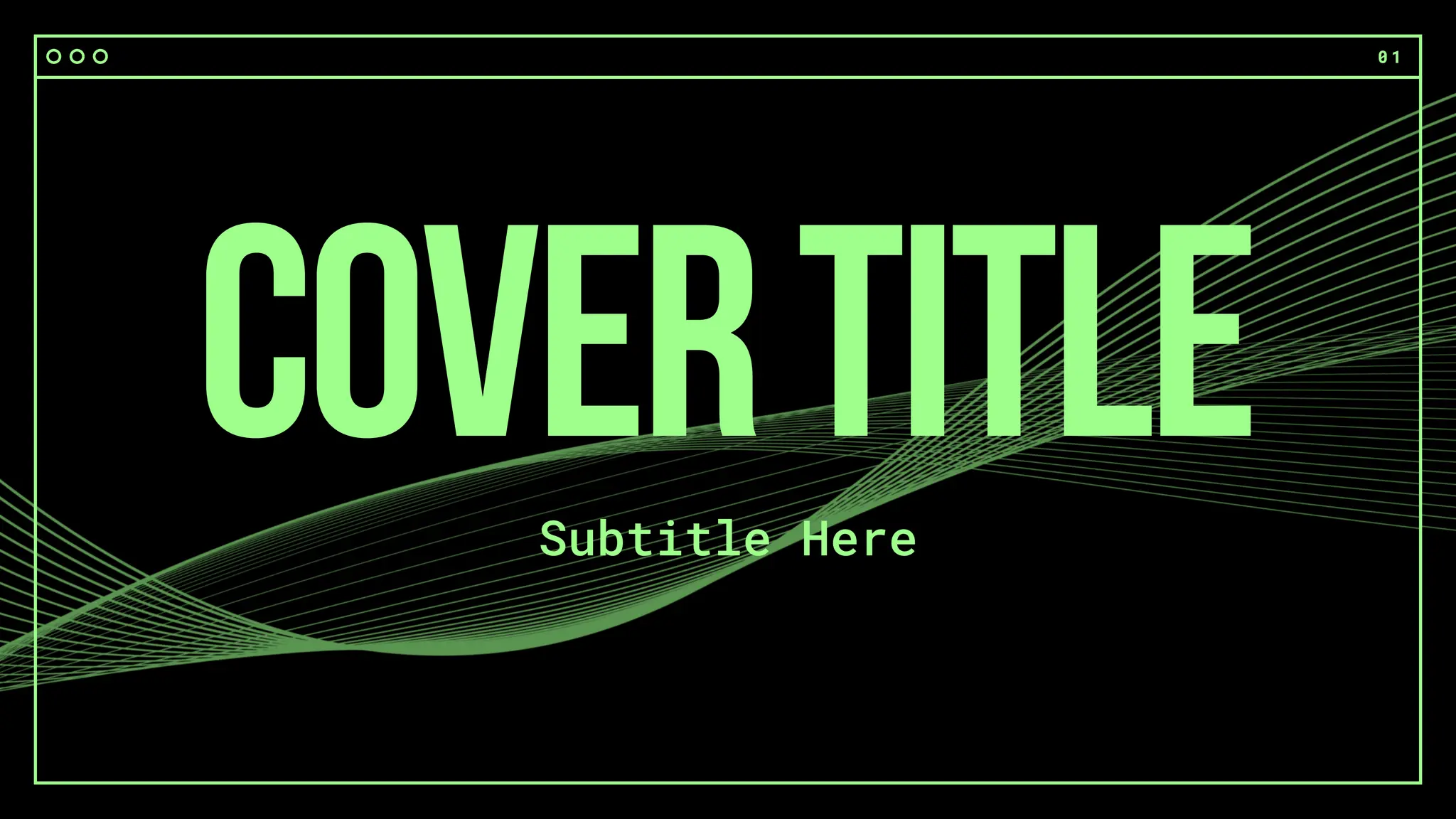 Cover Presentation template pdf for edition | PPT