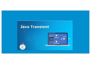 How to use the transient keywords in Java? | PDF