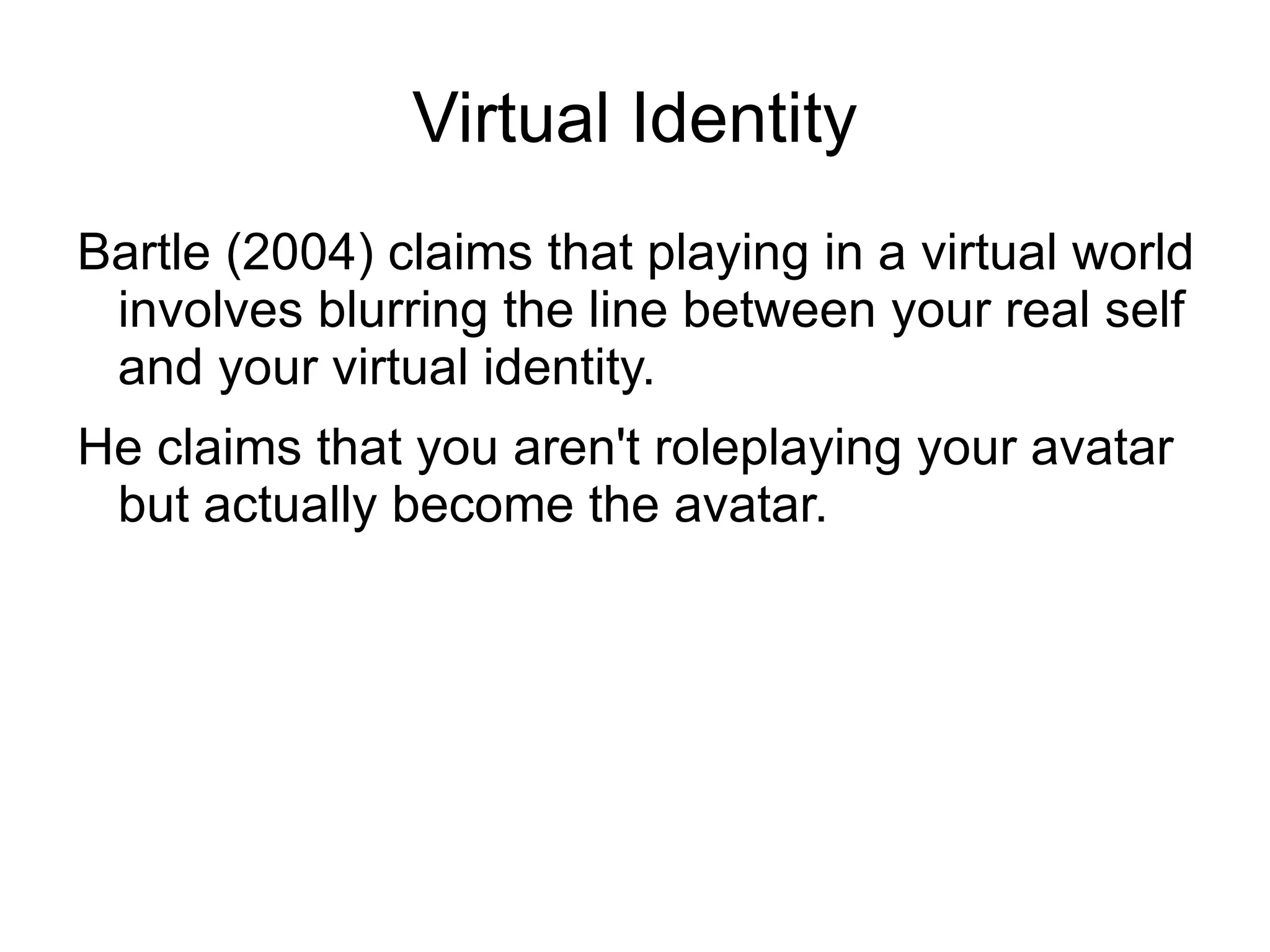 Virtual Identity | ODP