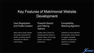 Matrimonial Website Development Company | PPTX