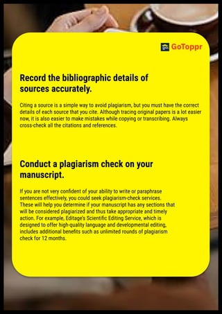 How Can Plagiarism in Research Paper Be Prevented? | PDF