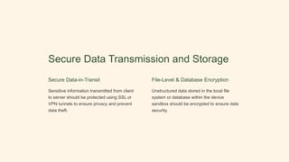Top 8 Best Practices to Develop Secure Mobile Apps | PPTX