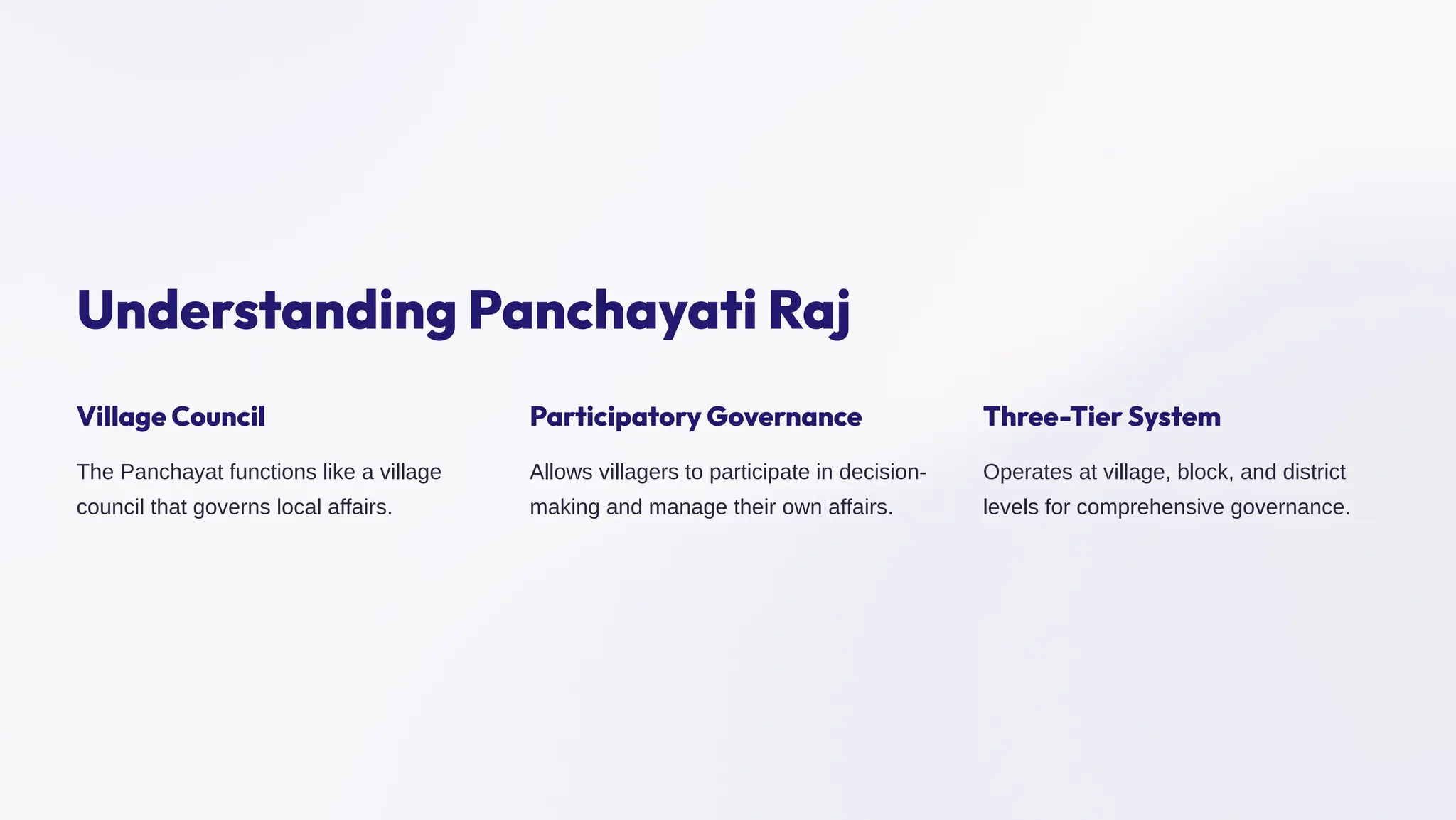 Grassroots Democracy: Local Government in Rural areas/samyans academy ...