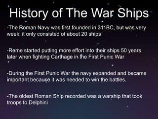 Roman Ships | PPTX