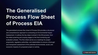 Report on Environment impact assessment. | PPTX