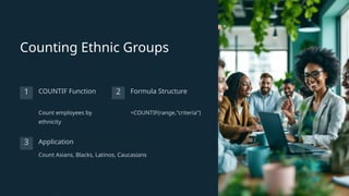 Excel IT sample data of various ethnicity | PPT
