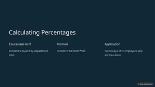Excel IT sample data of various ethnicity | PPT