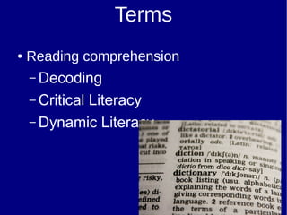 Reading Comprehension Levels | ODP