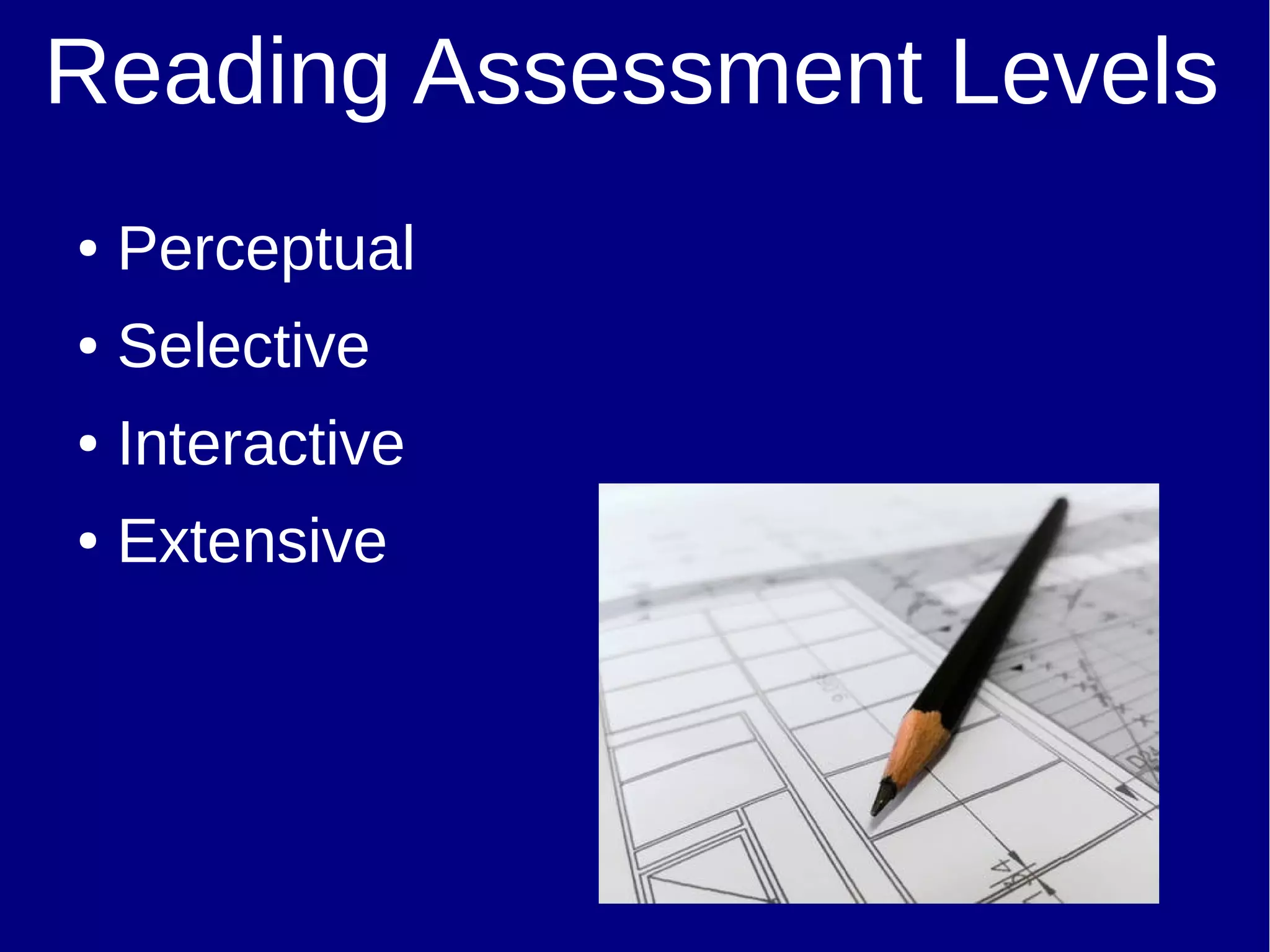 Assessing Reading in ESL 1 | PPT