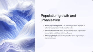 water demand for various factors including agricultural and irrigation.pptx