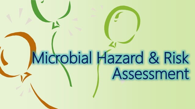 Microbiological Hazard and Risk Assessment of Fish and Fishery products ...