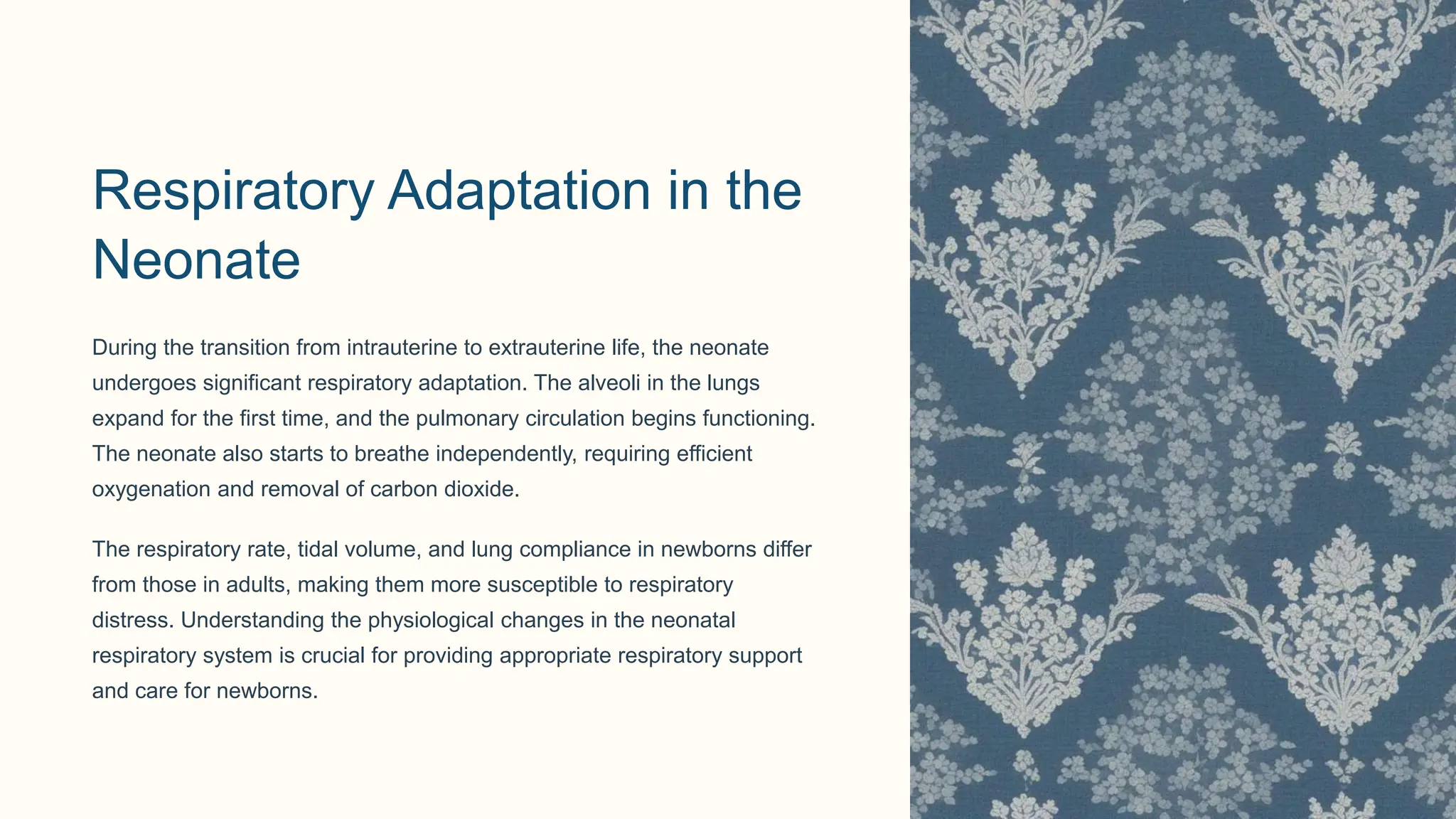 Neonatal physiology , respiratory adaptation in the neonate | PPTX