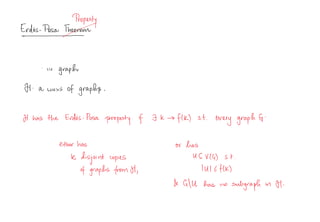 Erdos Posa Theorem | PPT | Free Download