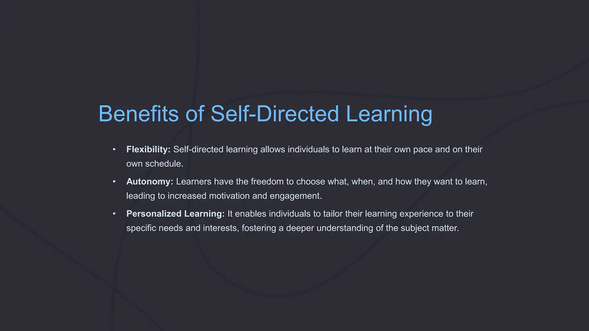 Self directed Learning - SDL, introduction to SDL | PPTX