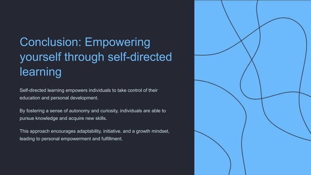 Self directed Learning - SDL, introduction to SDL | PPTX