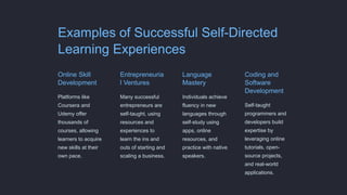 Self directed Learning - SDL, introduction to SDL | PPTX