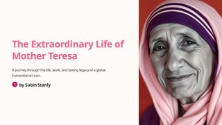 Mother Teresa AI generated inspiring ppt | PPTX