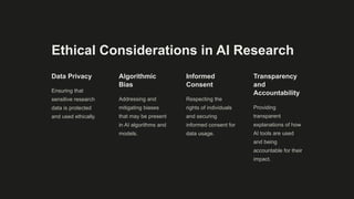 Artificial intelligence in research - an introduction | PPTX