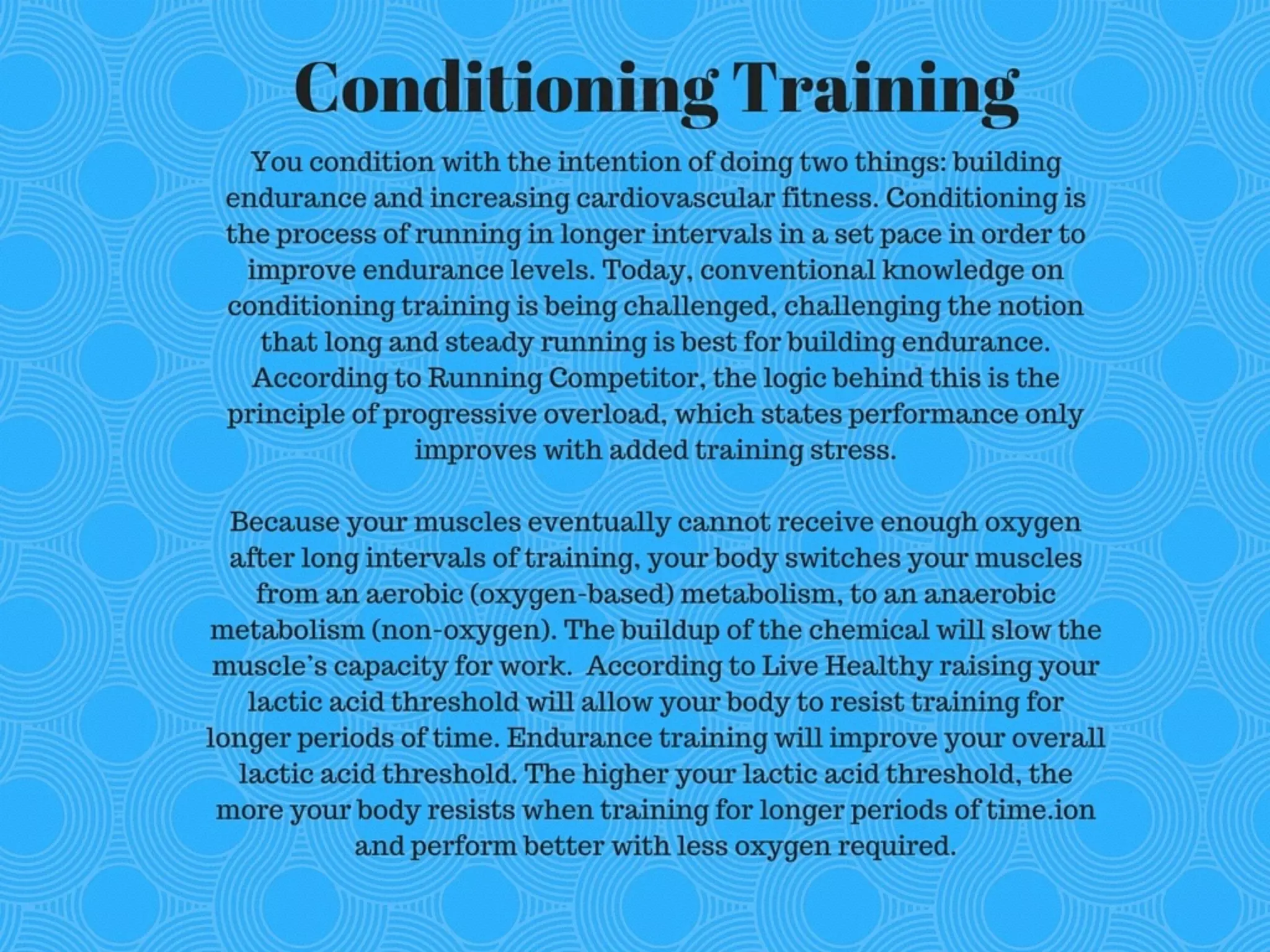Speed & Conditioning Running | PDF