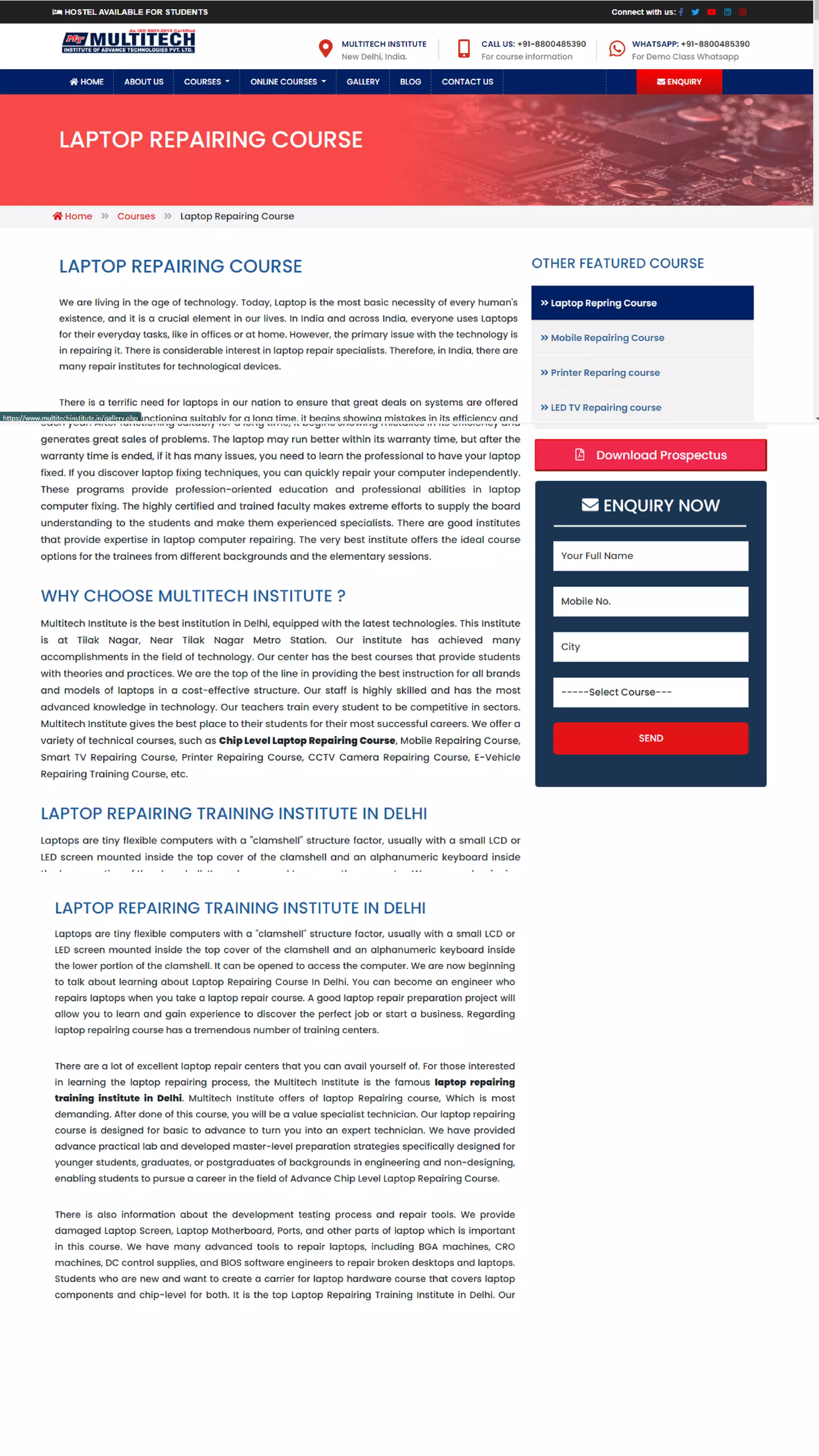 Laptop Repairing Institute | Chip Level Laptop Repairing Course | PDF