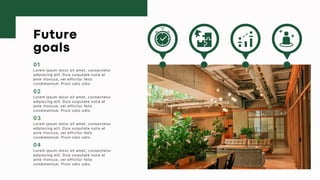 Business proposal template with green colors | PDF