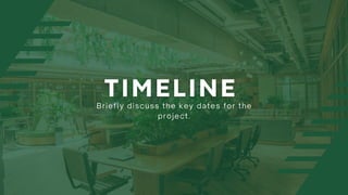 Business proposal template with green colors | PDF