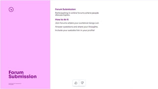 A Simple Guide to Types of Submission in SEO | PPT | Free Download
