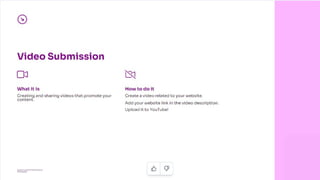 A Simple Guide to Types of Submission in SEO | PPT