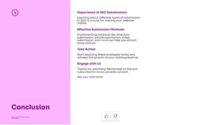 A Simple Guide to Types of Submission in SEO | PPT