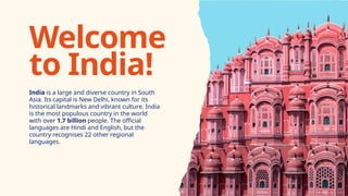 India and it's geographical features and culture | PPT
