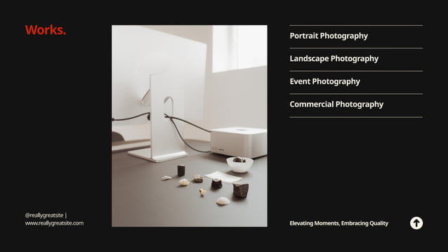 Example design template for photographers | PPT