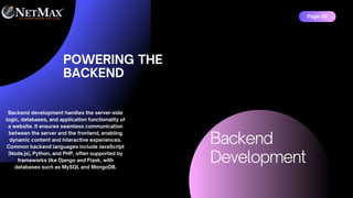 INTRODUCTION TO WEB DESIGNING WEB DEVELOPMENT | PPT