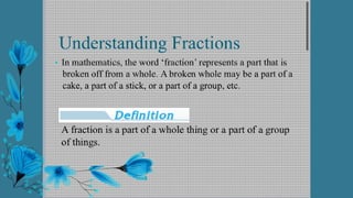Fraction class 7 full explanation with examples | PDF