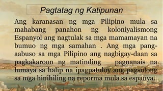 Katipunan and Sanduguan: Filipino Unity and Revolution History | PPTX