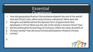 ancient china and Japan notes very fun for kids | PPTX