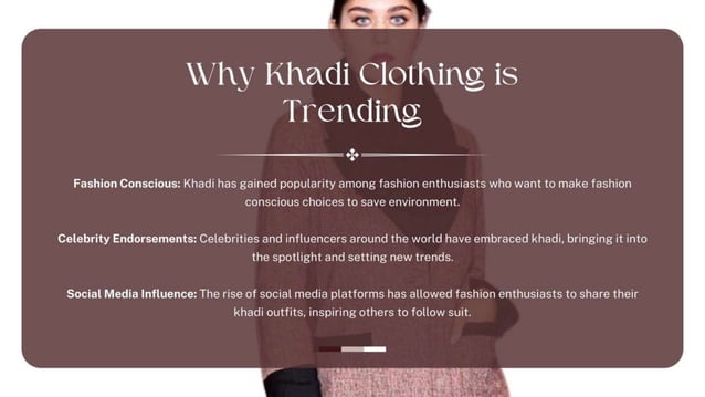 Timeless, Classic & Functional Khadi Clothing | PPT