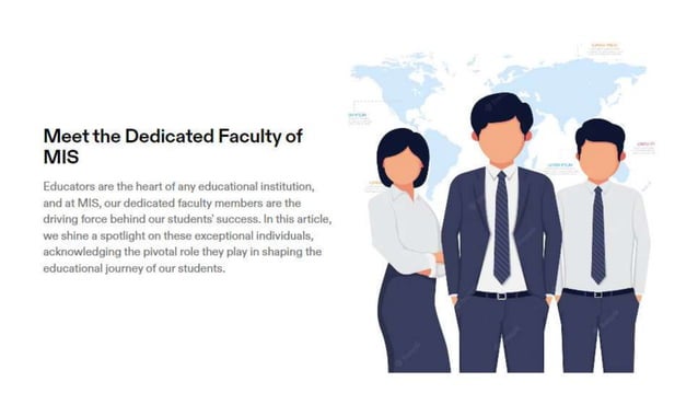 Meet the Dedicated Faculty of MIS | PPT