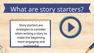 Story Starters Powerpoint Template For Download | PPT