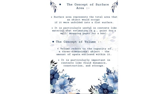 CLASS 10TH MATHEMATICS PPT on mensuration | PPTX | Physics | Science