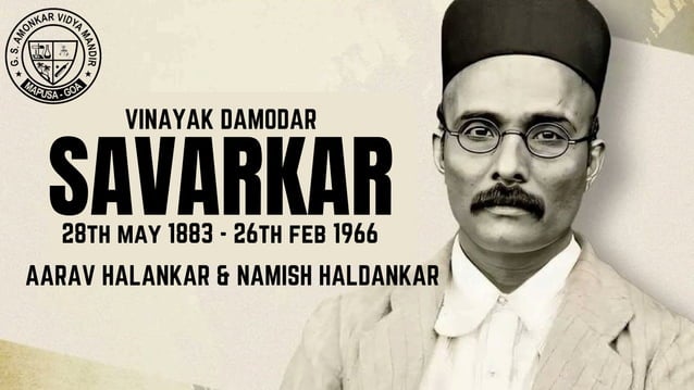 Vinayak Damodar Savarkar Punyatithi | ppt in pdf form | by Aarav Halankar| | PDF