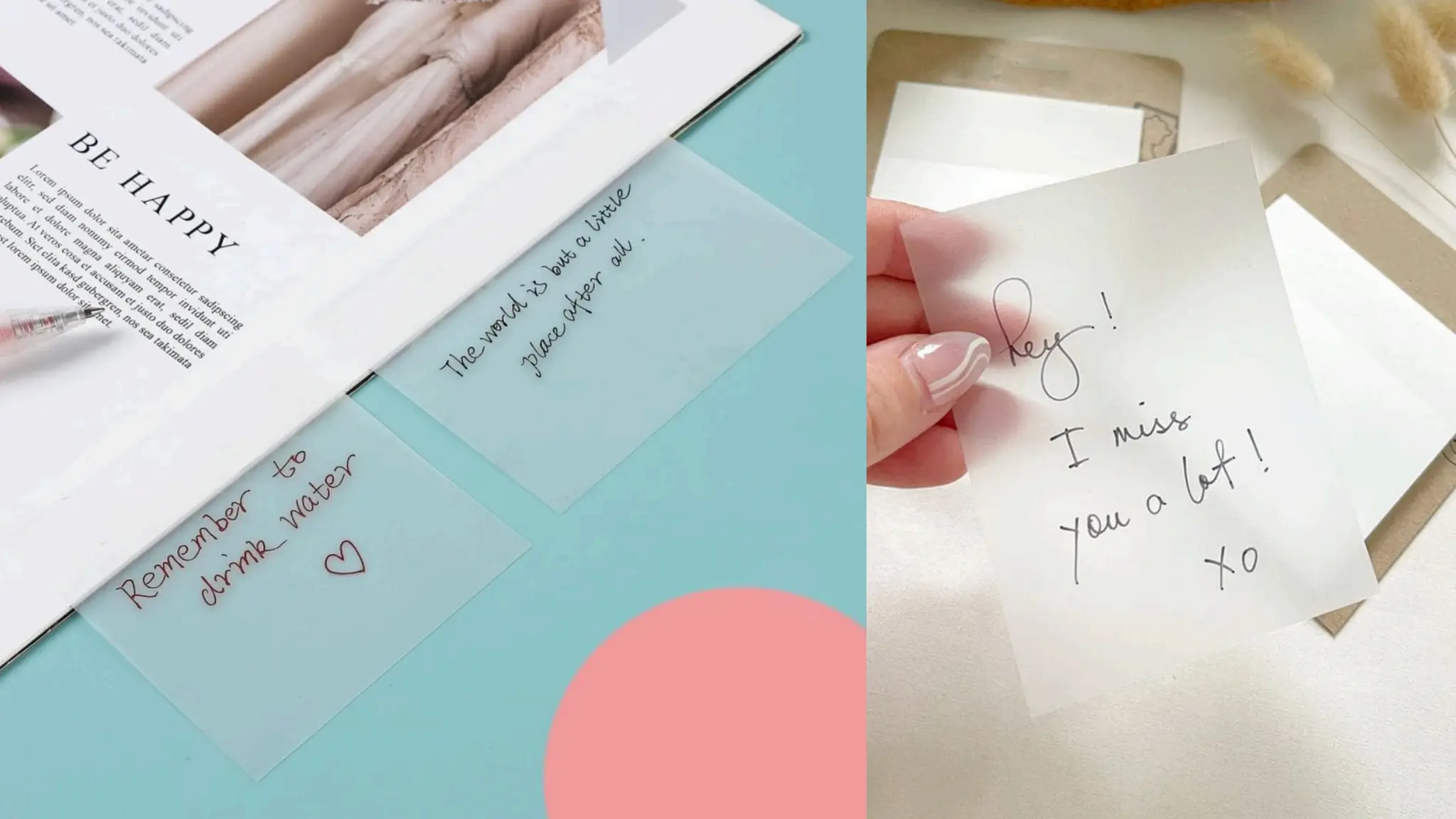 The Magic of Transparent Sticky Notes by deskstore | PPT