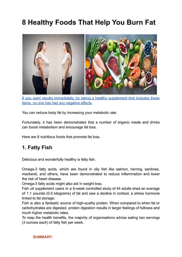 Healthy Foods Burn Fatpdf