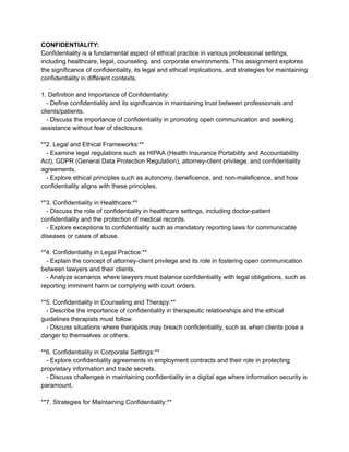 Remedial methodology assignment on confidentiality & privacy.pdf