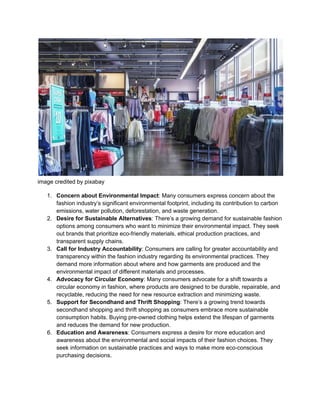 Fashion’s Empowering Role in Climate Change | PDF
