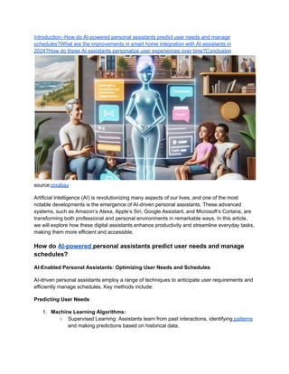 How AI-Powered Personal Assistants are Transforming Work and Home Life | PDF