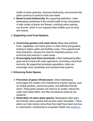 Pollinator Heroes: How Urban Beekeepers Are Boosting Bee Populations | PDF