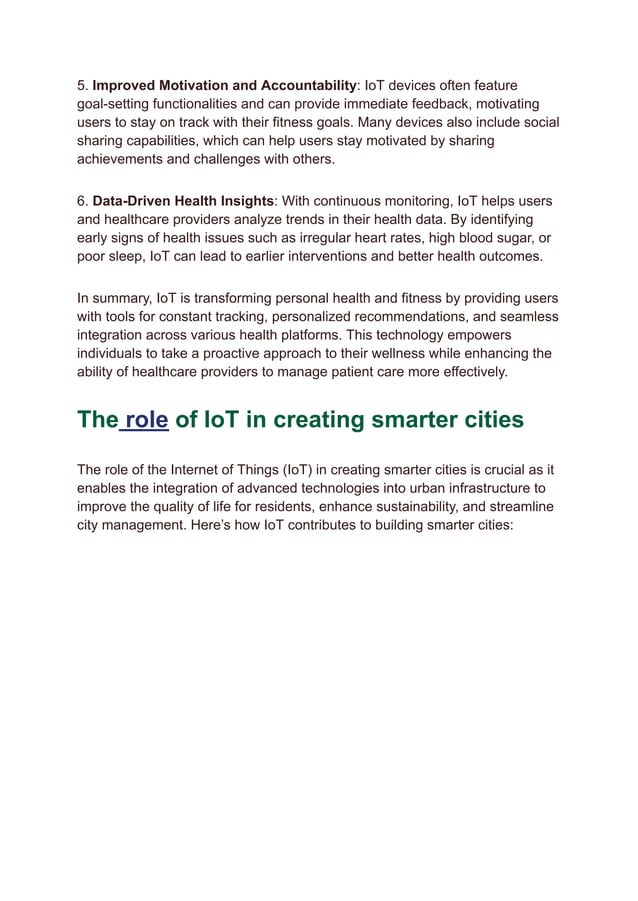 10 Ways the Internet of Things is Transforming Everyday Life | PDF
